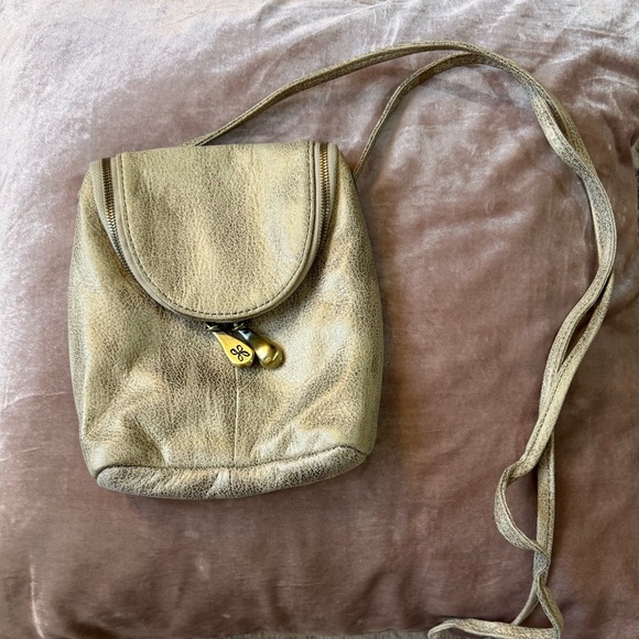 HOBO | Bags | Hobo Gold Crossbody Bag With Minimalist Design | Poshmark